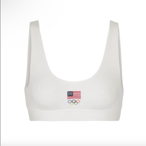 SKIMS | Intimates & Sleepwear | Skims Team Usa Olympic White Sports Bra ...